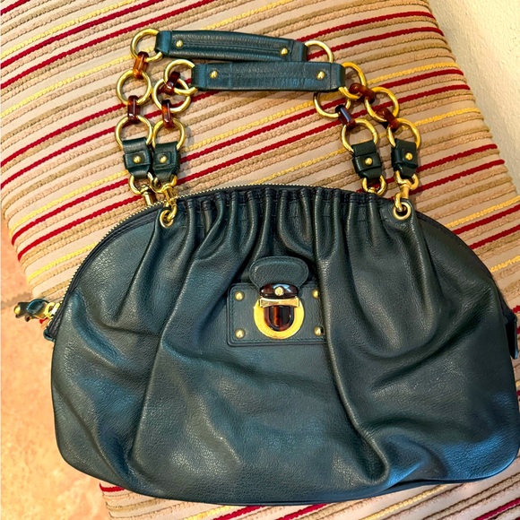 Marc Jacobs | Bags | Vintage Marc Jacobs Green Capra Shoulder Bag ...